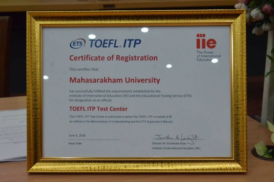 มมส จับมือ IIE จัดศูนย์สอบ TOEFL-ITP