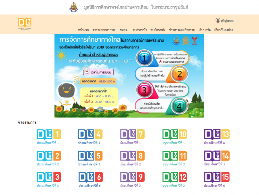 สรุปชัด! DLTV เรียนออนไลน์ ผ่านช่องทางไหนได้บ้าง