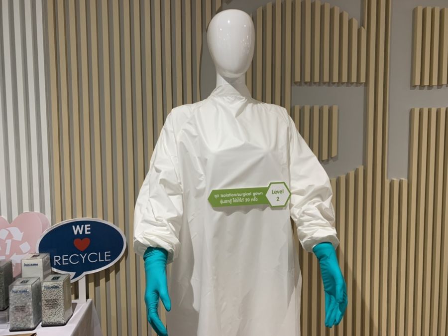 ชุด PPE Level 3 จากขวดน้ำรีไซเคิล 100% ครั้งแรกของไทย