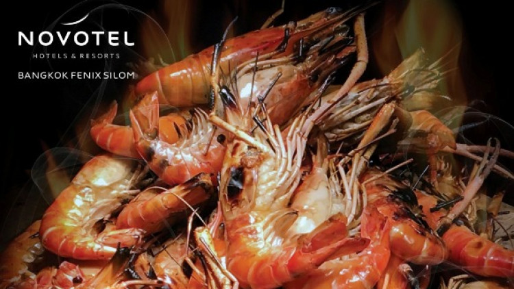 บุฟเฟ่ต์กุ้งเผา Flaming Prawns & Rock Lobsters!
