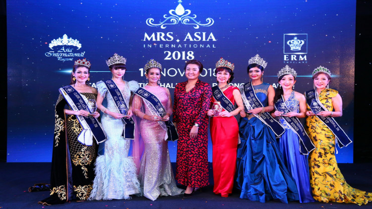 “สิงคโปร์”คว้า Mrs. Asia International Pageant 2018