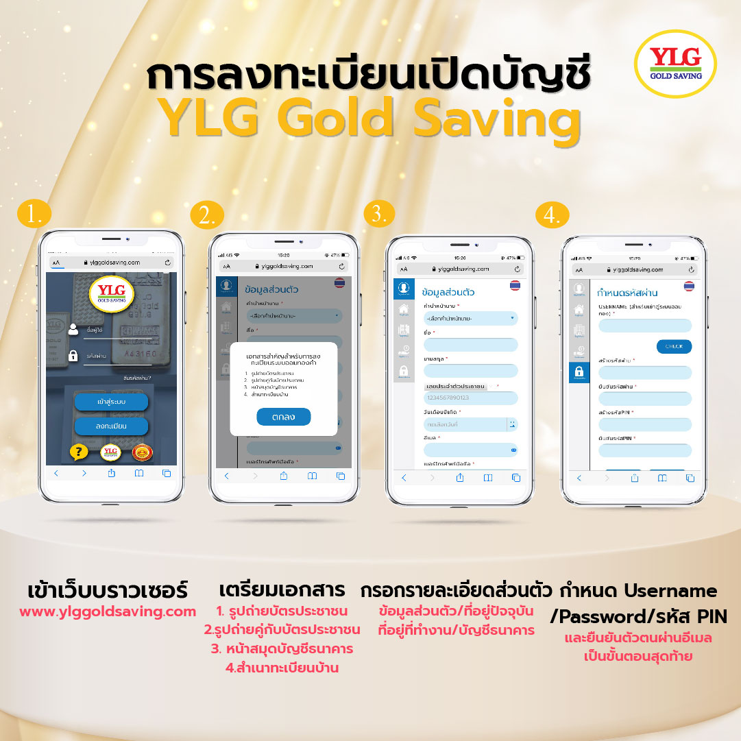 YLG จับมือ 3 แบงก์ใหญ่ BBL- KBANK-SCB หนุนบริการออมทอง24ชม.