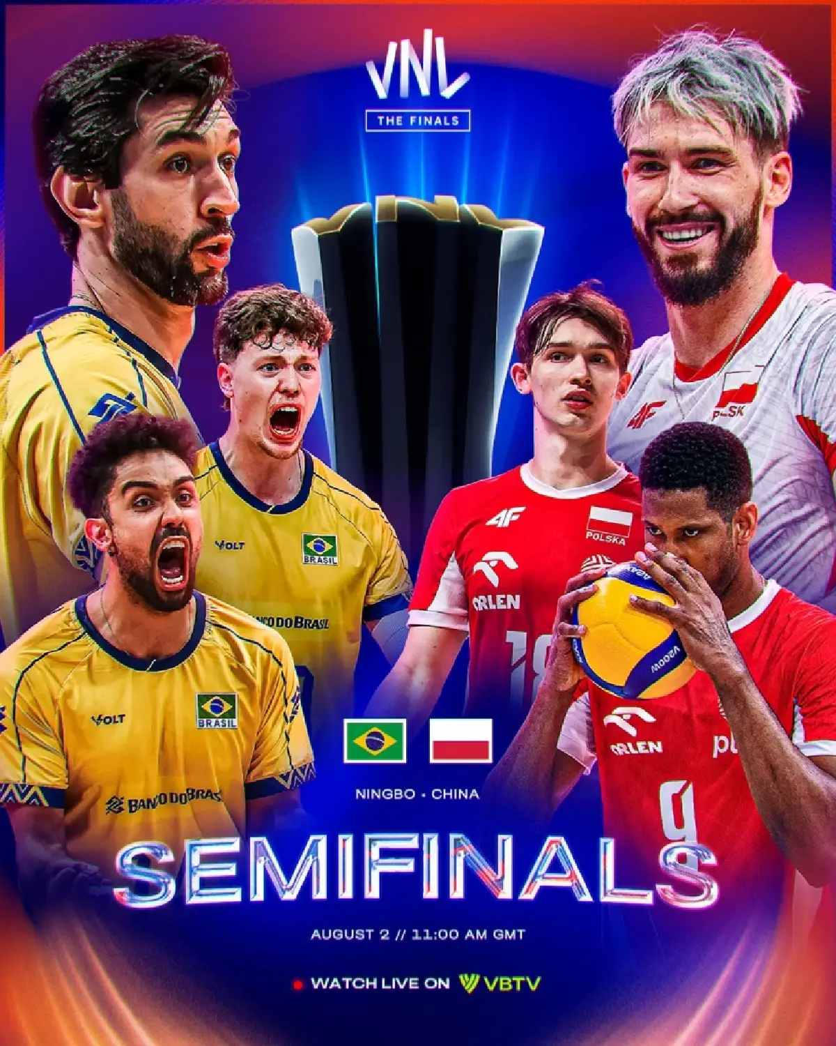 เปิดโปรแกรมวอลเลย์บอลชาย VNL 2025 ใครเข้าชิงรู้กัน ถ่ายทอดสด VBTV