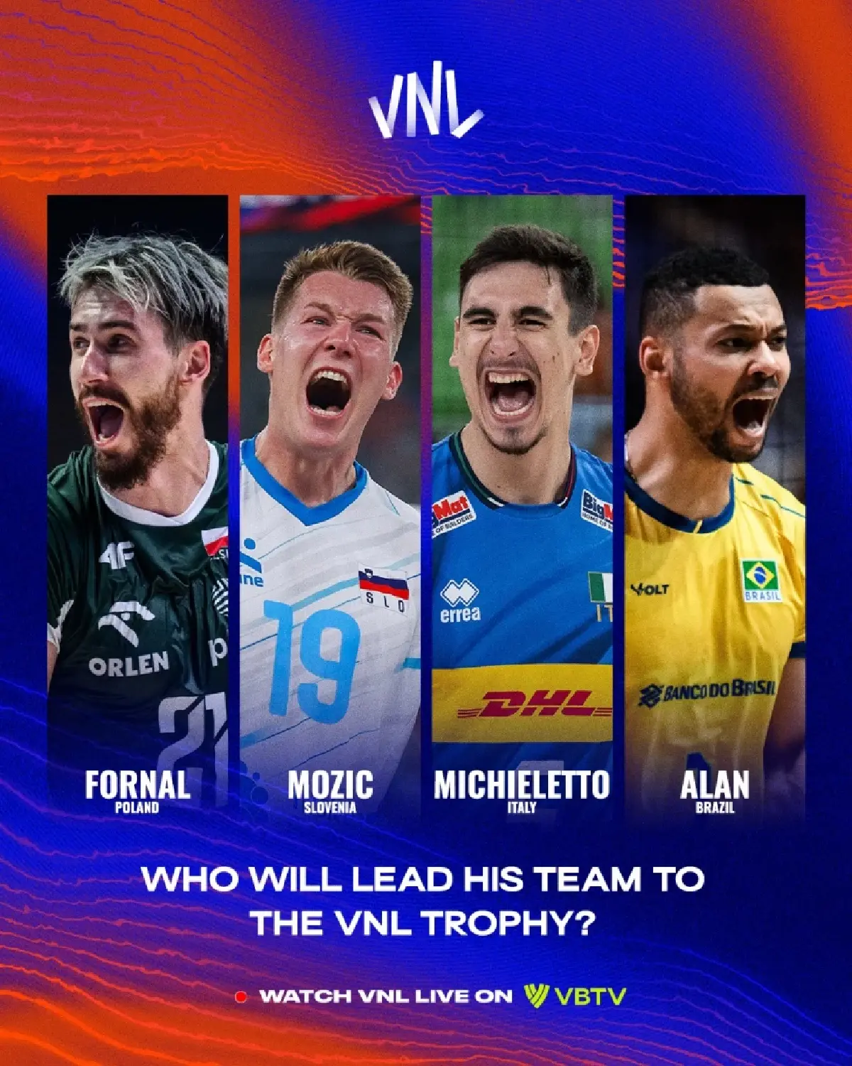 เปิดโปรแกรมวอลเลย์บอลชาย VNL 2025 ใครเข้าชิงรู้กัน ถ่ายทอดสด VBTV