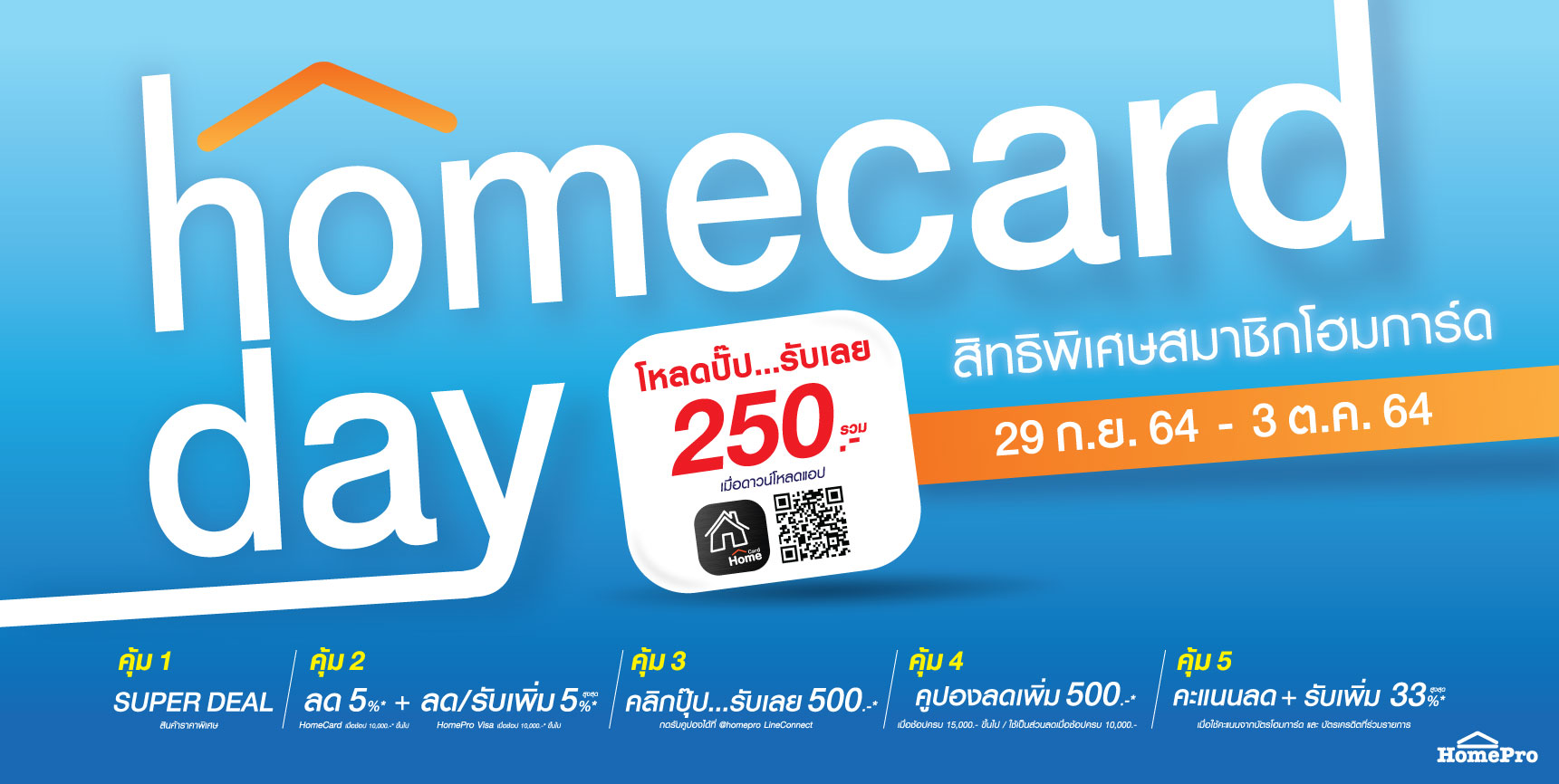 คนรักบ้าน โหลดด่วน Home Card App. รับสิทธิ์เต็มความคุ้ม กับ HomeCard Day