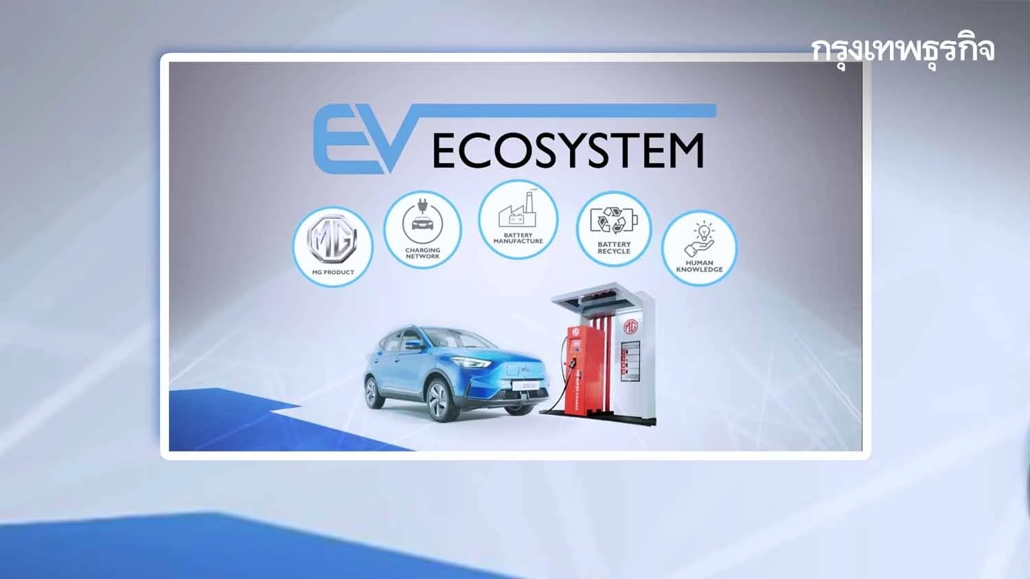 "เอ็มจี" พัฒนา EV Ecosystem เพื่อคนไทยใช้ชีวิตในสังคม EV อย่างยั่งยืน