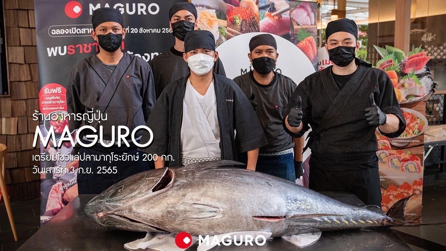 3 ก.ย. ปักหมุด “MAGURO” โชว์แล่ปลามากุโระยักษ์ ชิมฟรีตลอดงาน