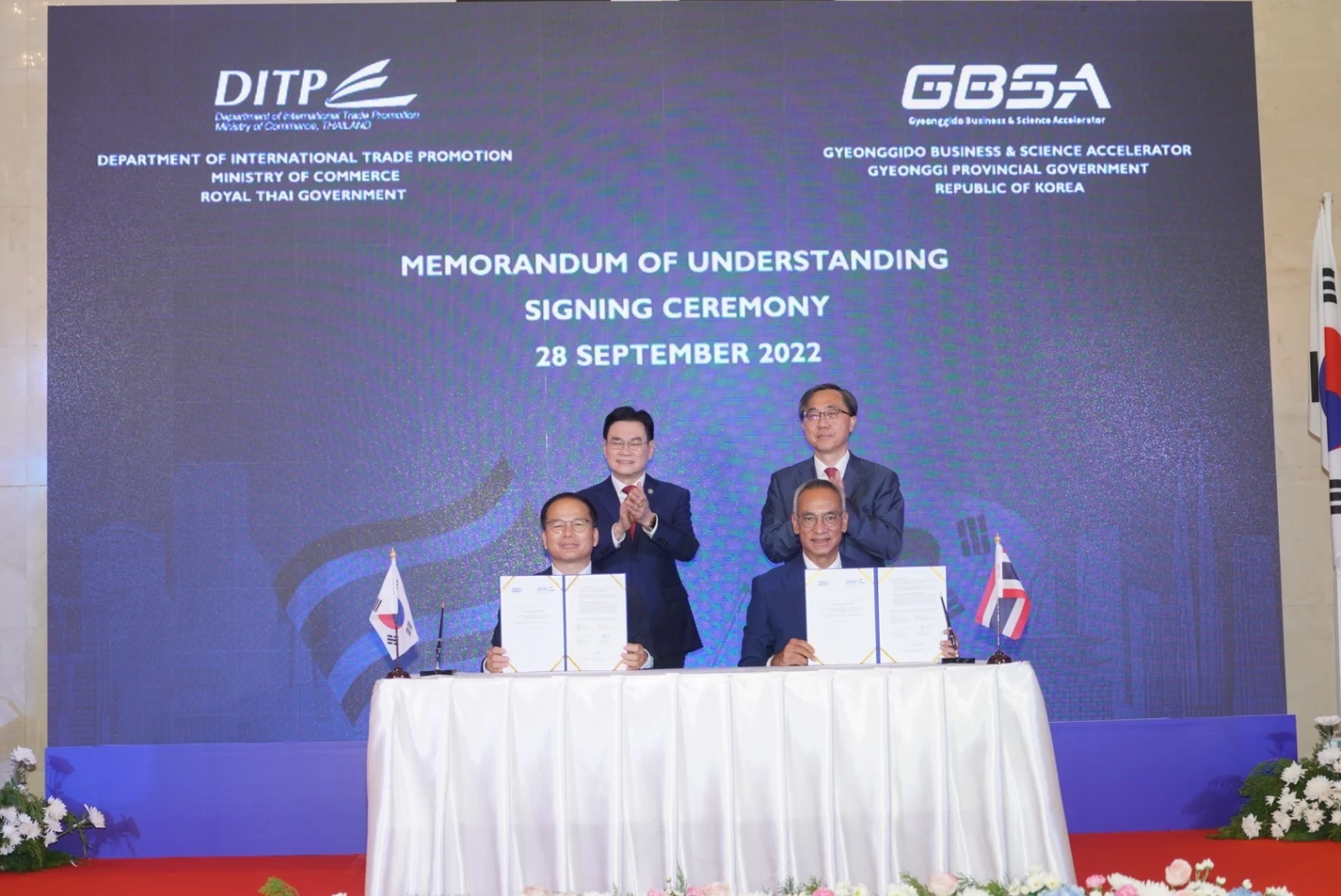 พาณิชย์ลงนาม Mini-FTA ไทย-เมืองคยองกี เชื่อมการค้าไทย-เกาหลีใต้