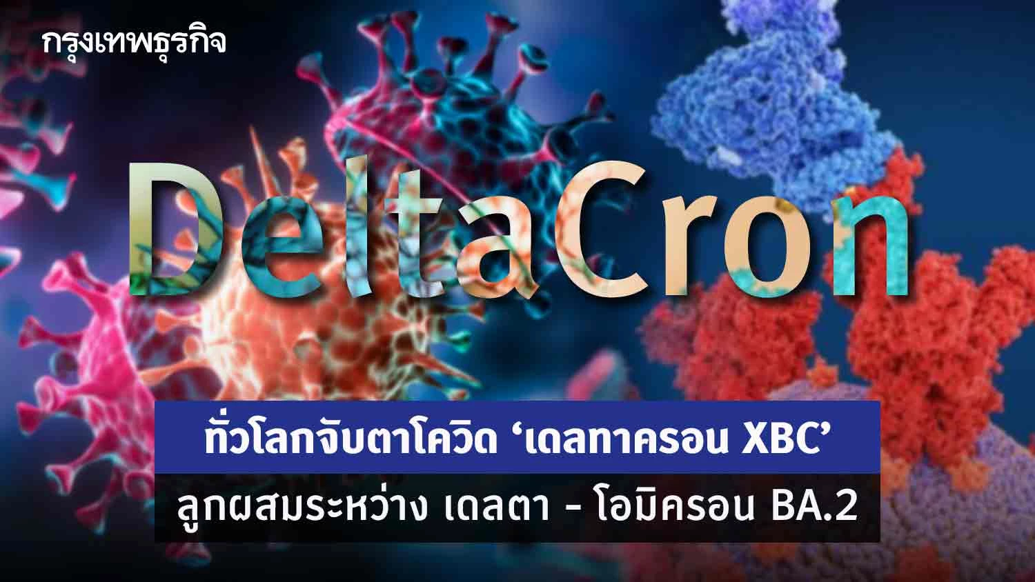 จับตาโควิด “เดลทาครอน XBC” ลูกผสมระหว่างสายพันธุ์ เดลตา - โอมิครอน BA.2
