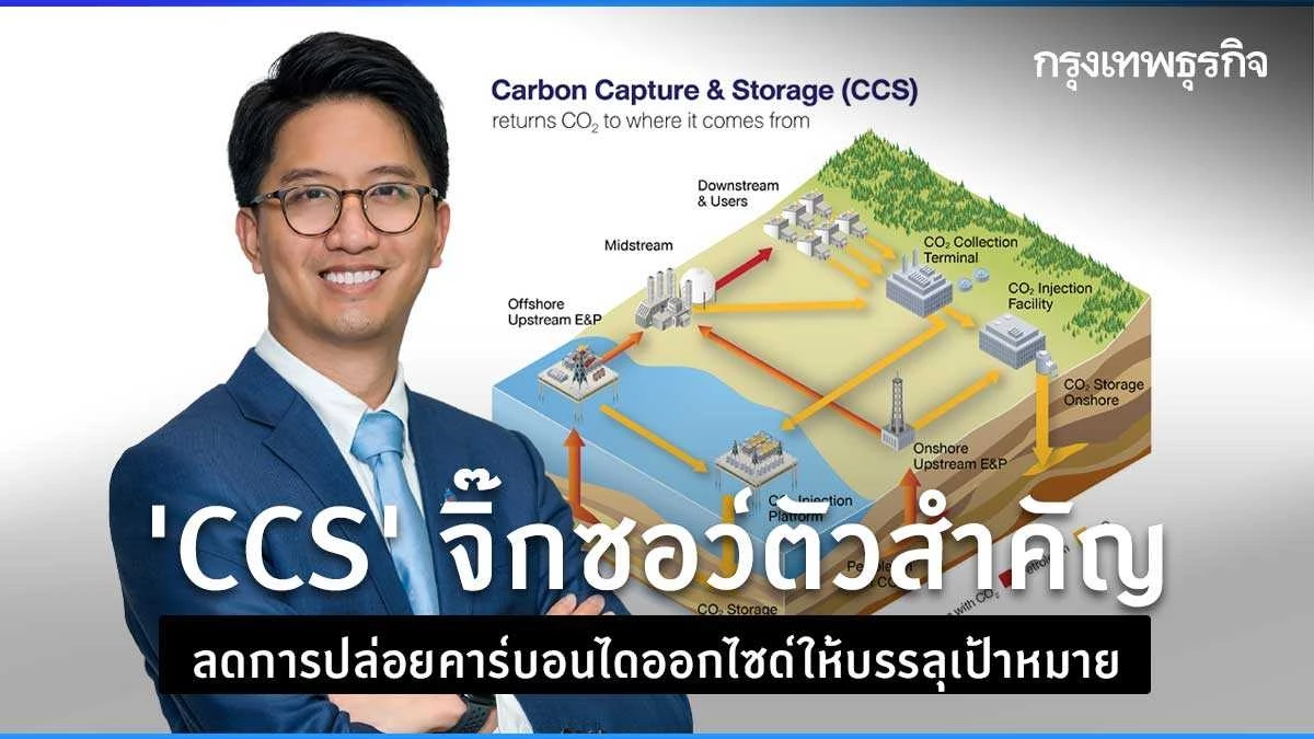 "CCS" จิ๊กซอว์ตัวสำคัญ เพื่อลดการปล่อยคาร์บอนไดออกไซด์ให้บรรลุเป้าหมาย