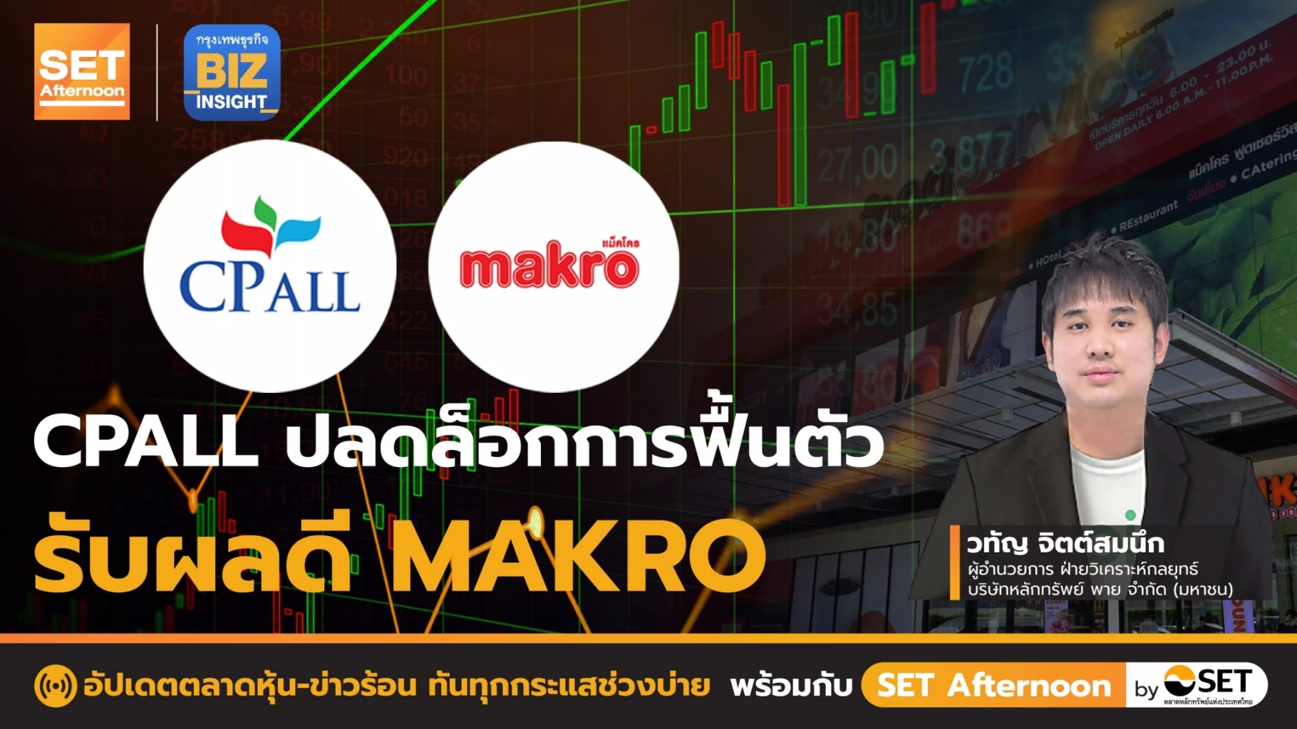 CPALL ปลดล็อกการฟื้นตัว-รับผลดี MAKRO l SET Afternoon l 24 พ.ย. 65