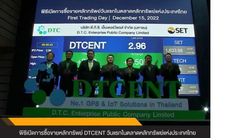 DTCENTเปิดเทรดวันแรก 2.90 บาท เหนือจอง 1.39%