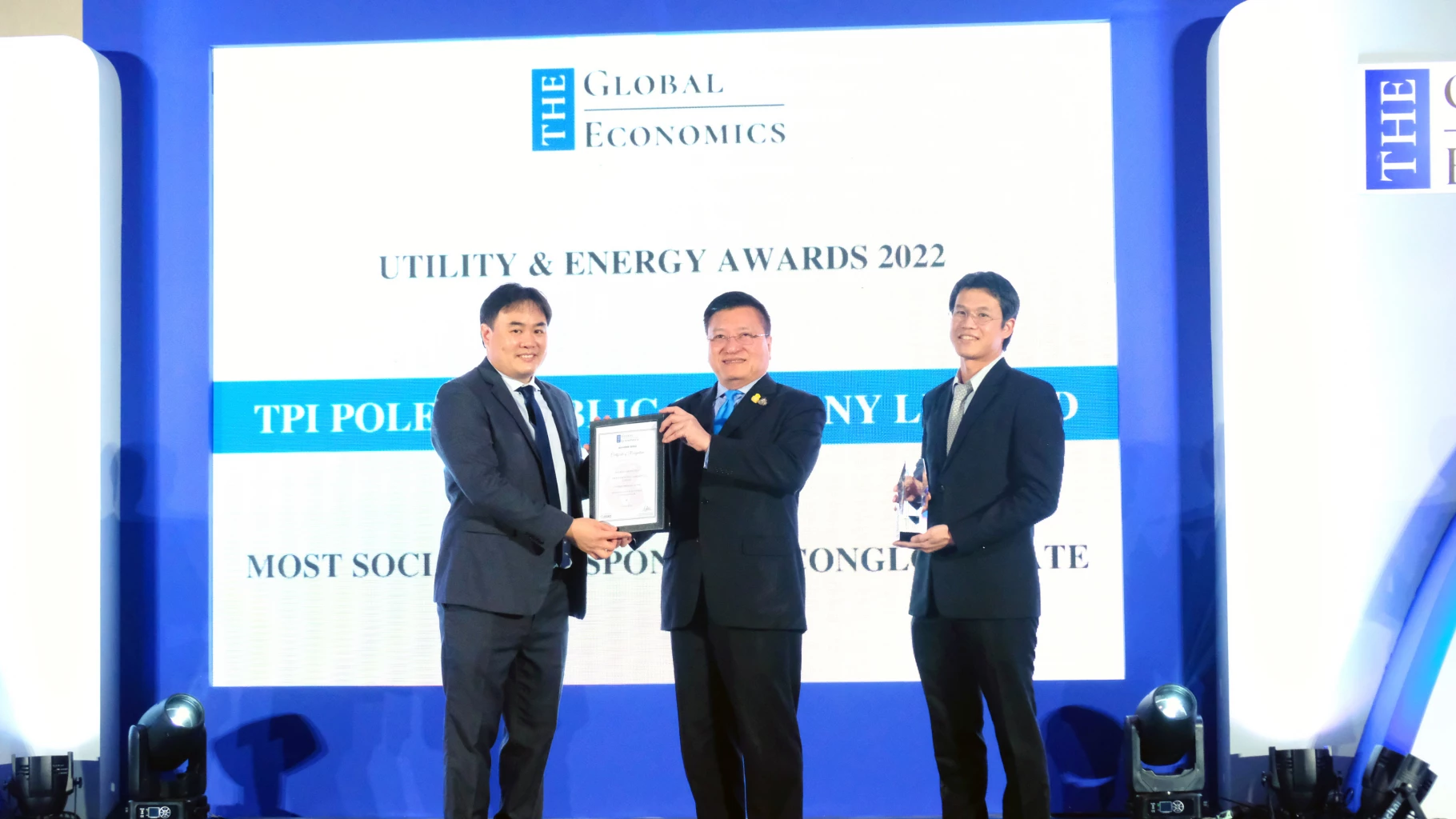 TPIPL คว้ารางวัลจากเวที The Global Economics Awards 2022