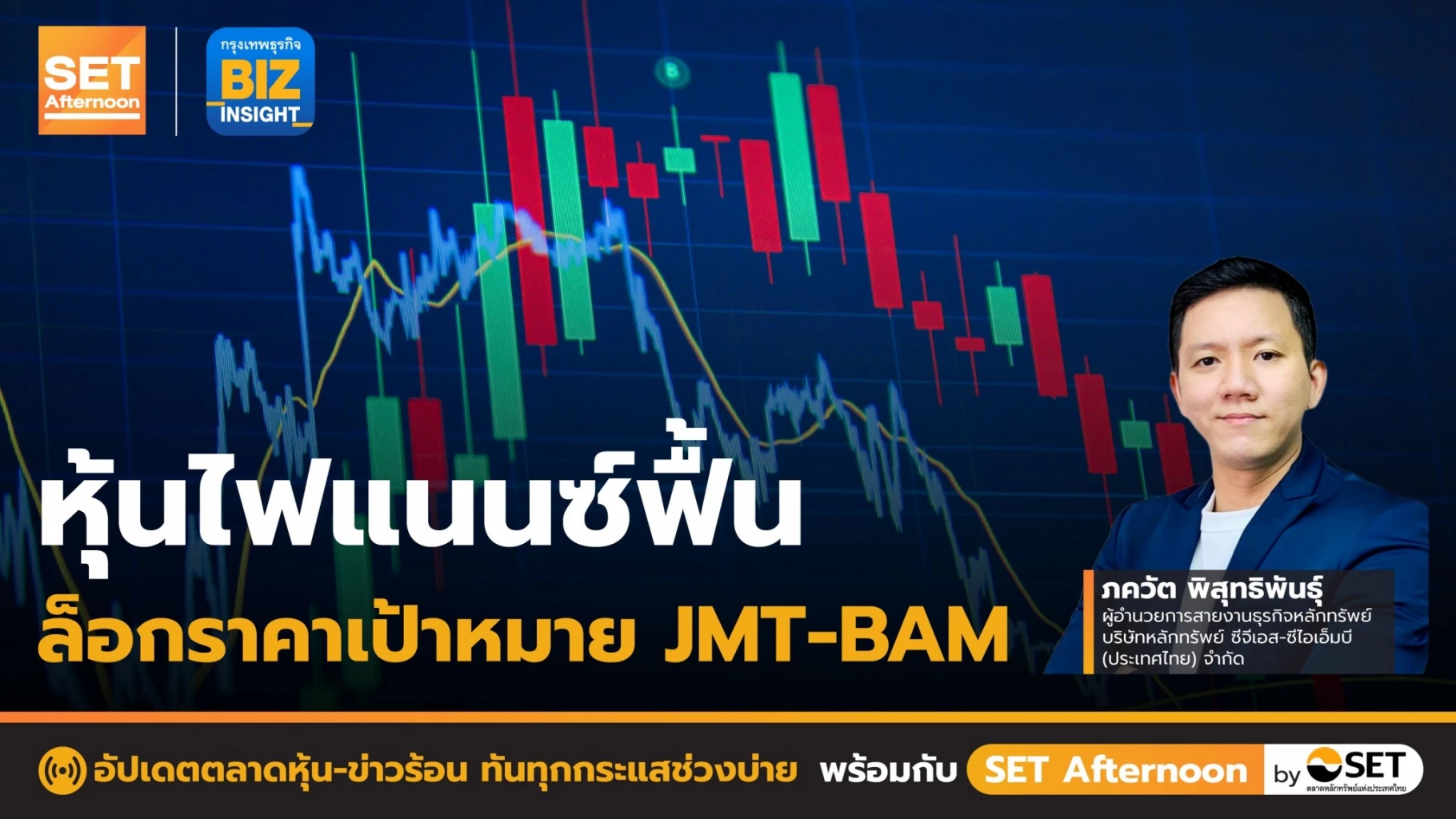 หุ้นไฟแนนซ์ฟื้นล็อกราคาเป้าหมาย JMT - BAM l SET Afternoon l 11 ม.ค. 66
