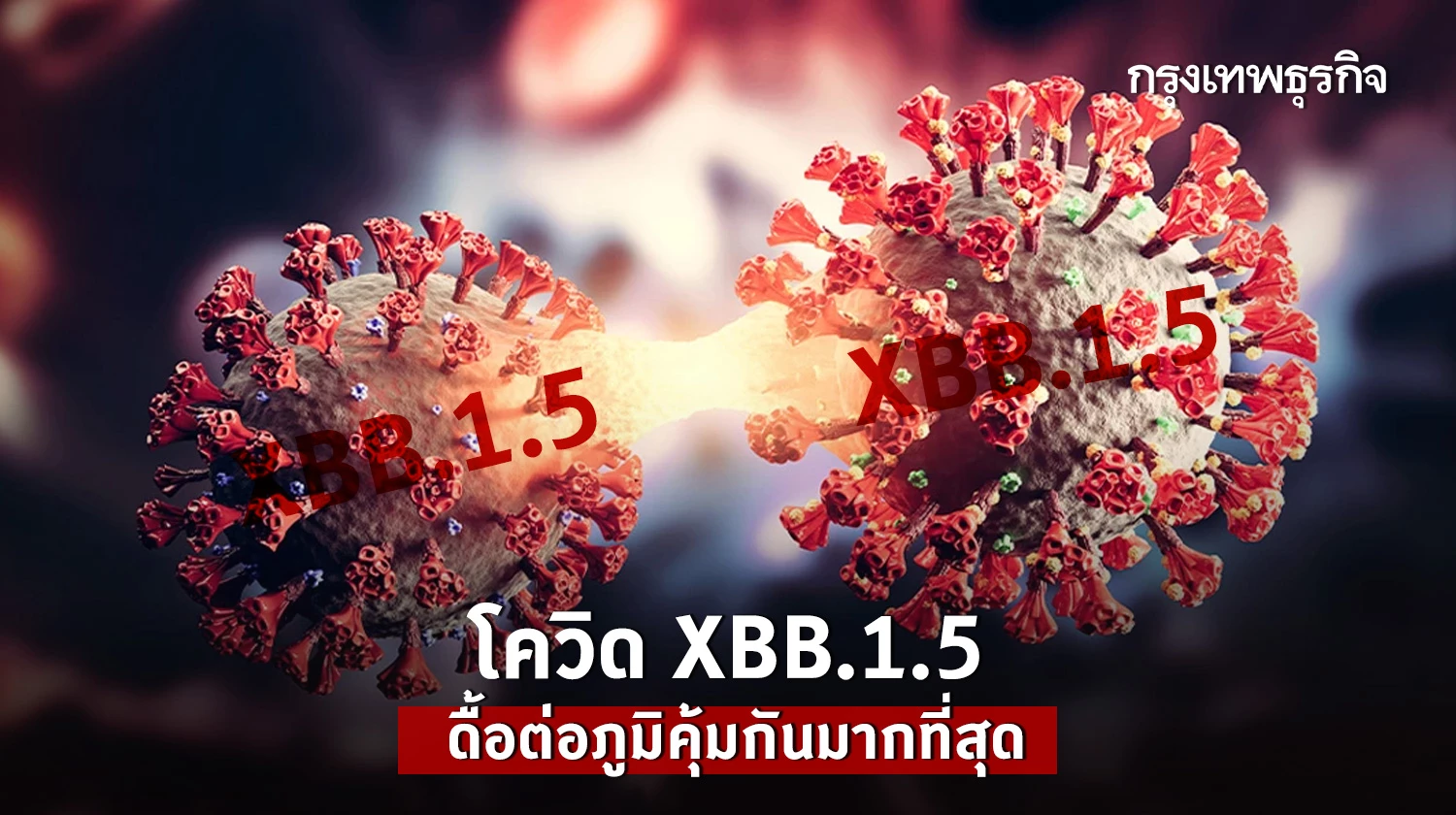 โควิด-19 XBB.1.5 ดื้อต่อภูมิคุ้มกันมากที่สุดในทุกสายพันธุ์ที่เคยมีมา