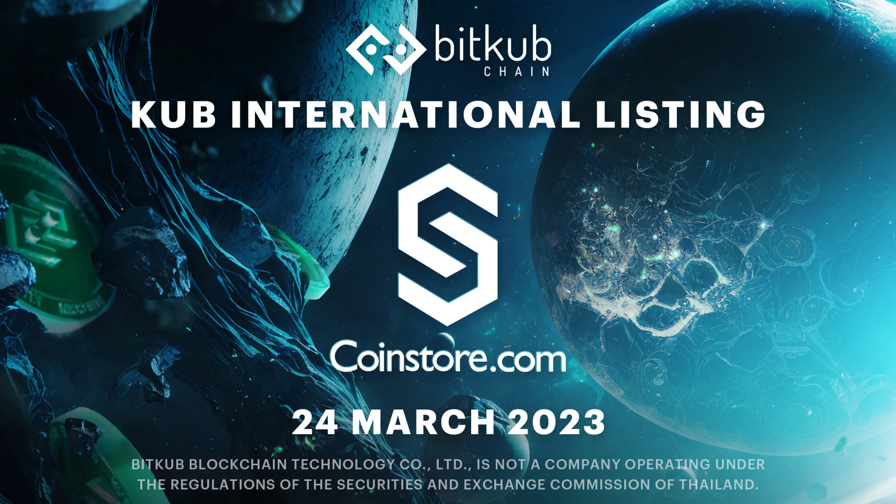 "บิทคับเชน" นำเหรียญ KUB เข้าลิสต์ในศูนย์ซื้อขายสินทรัพย์ดิจิทัล Coinstore