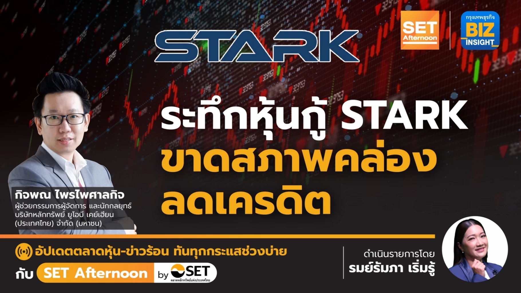 ระทึกหุ้นกู้ STARK ขาดสภาพคล่อง - ลดเครดิต l SET Afternoon l 24 เม.ย. 66