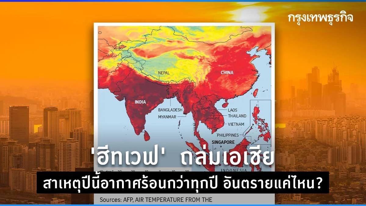 ‘คลื่นความร้อน’ Monster Asian Heatwave ถล่มเอเชีย ไทยก็โดนด้วย!