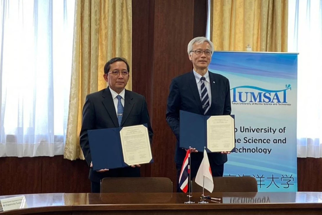 ประมง จับมือ TUMSAT มหาวิทยาลัยทางทะเล ญี่ปุ่น พัฒนาเพาะเลี้ยงสัตว์น้ำ