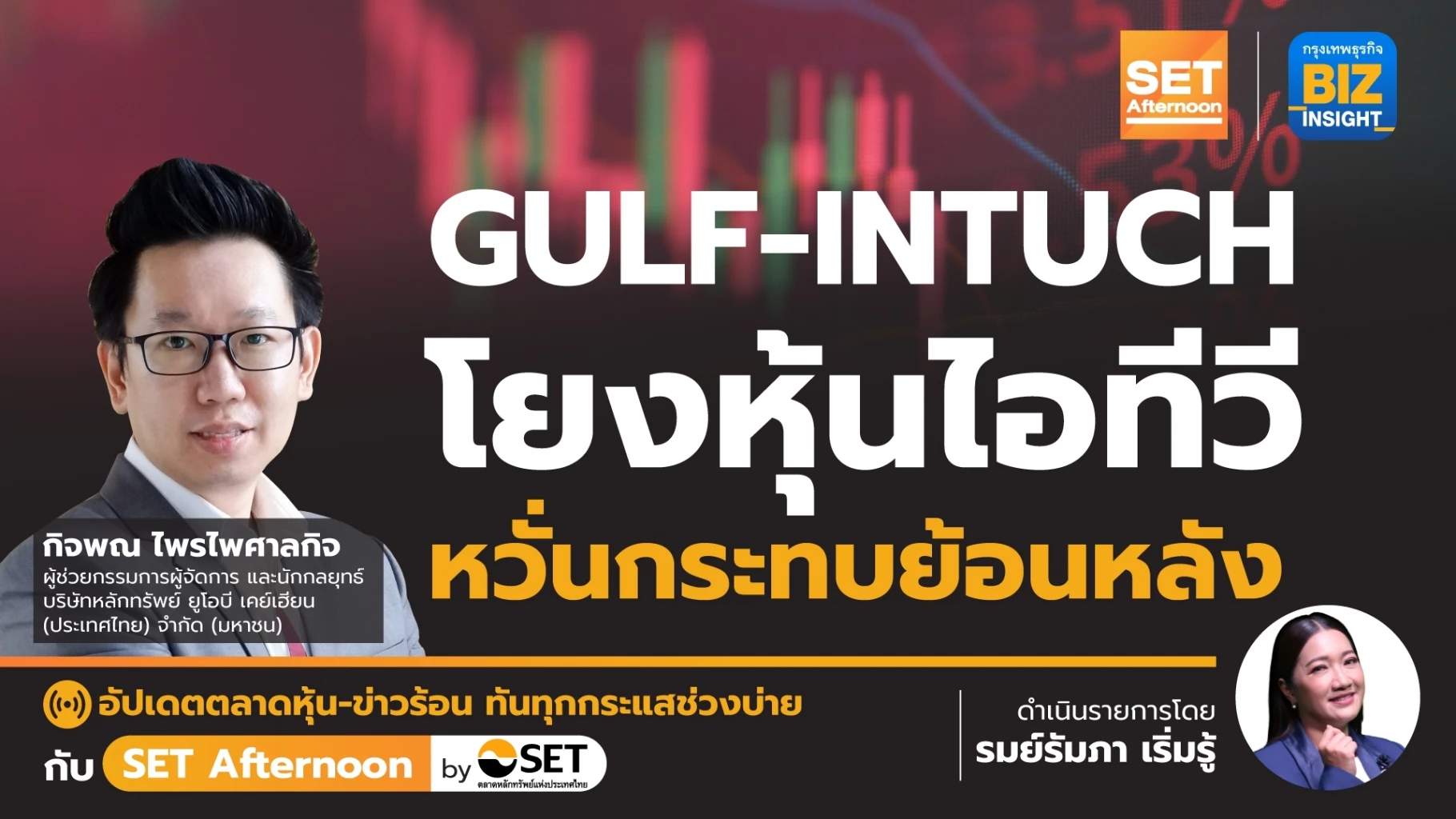 GULF - INTUCH โยงหุ้นไอทีวีหวั่นกระทบย้อนหลัง l SET Afternoon l 12 มิ.ย. 66