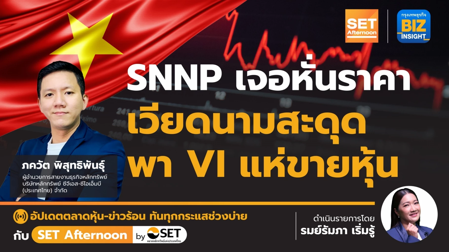 SNNP เจอหั่นราคา เวียดนามสะดุด พา VI แห่ขายหุ้น l SET Afternoon l 18 ต.ค.66