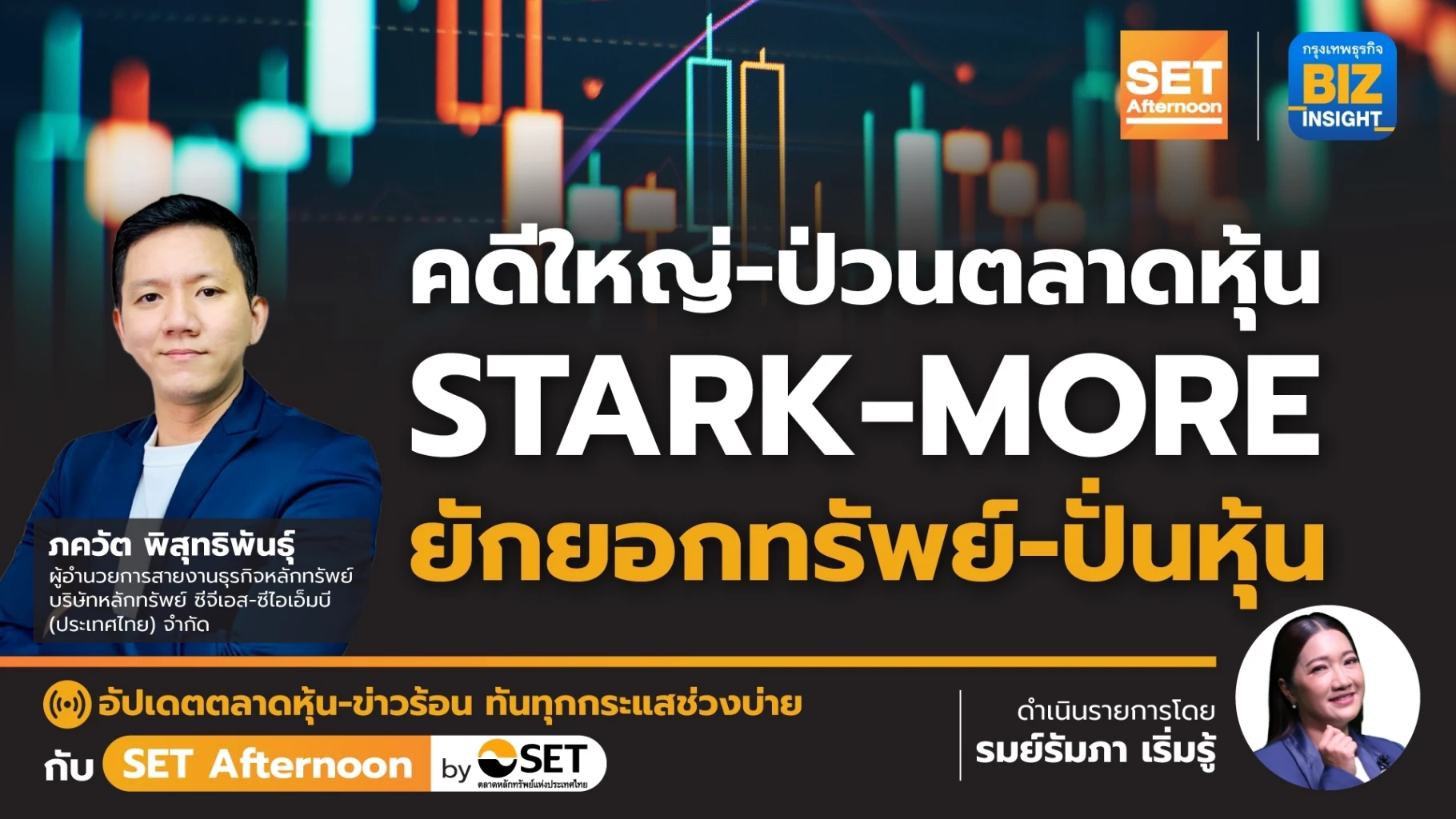 คดีใหญ่-ป่วนตลาดหุ้น STARK-MORE l SET Afternoon | 12 ธ.ค. 66