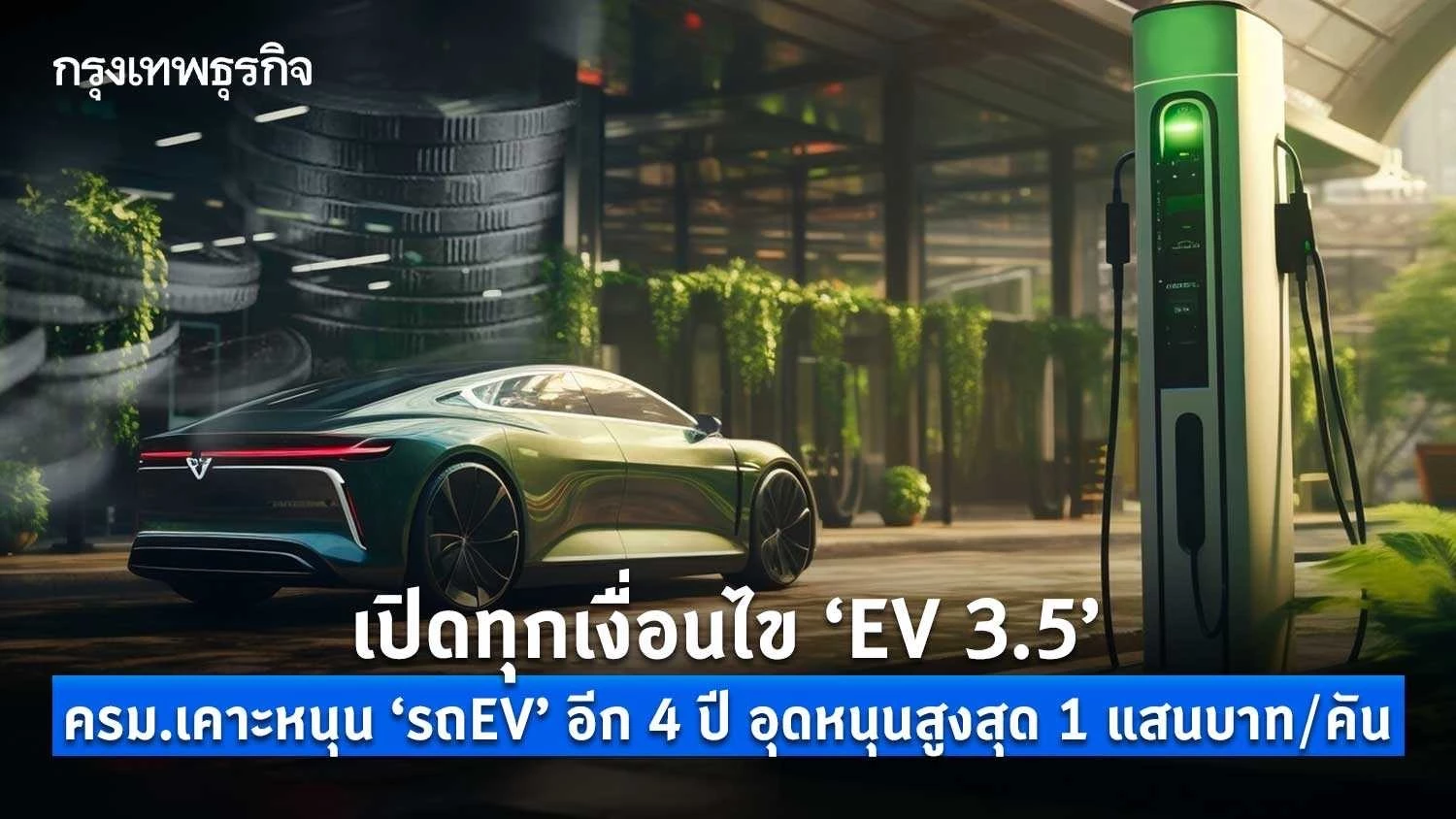 เปิดทุกเงื่อนไข ‘EV3.5’ ครม.เคาะหนุนรถอีวีอีก 4 ปี อุดหนุนสูงสุด 1 แสนบาท/คัน
