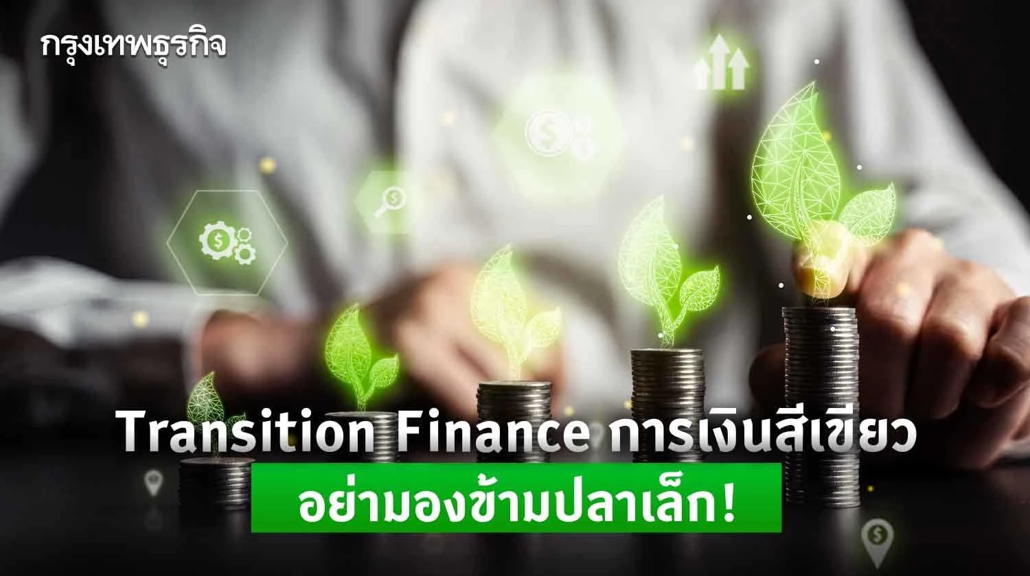 Transition Finance การเงินสีเขียว อย่ามองข้ามปลาเล็ก!