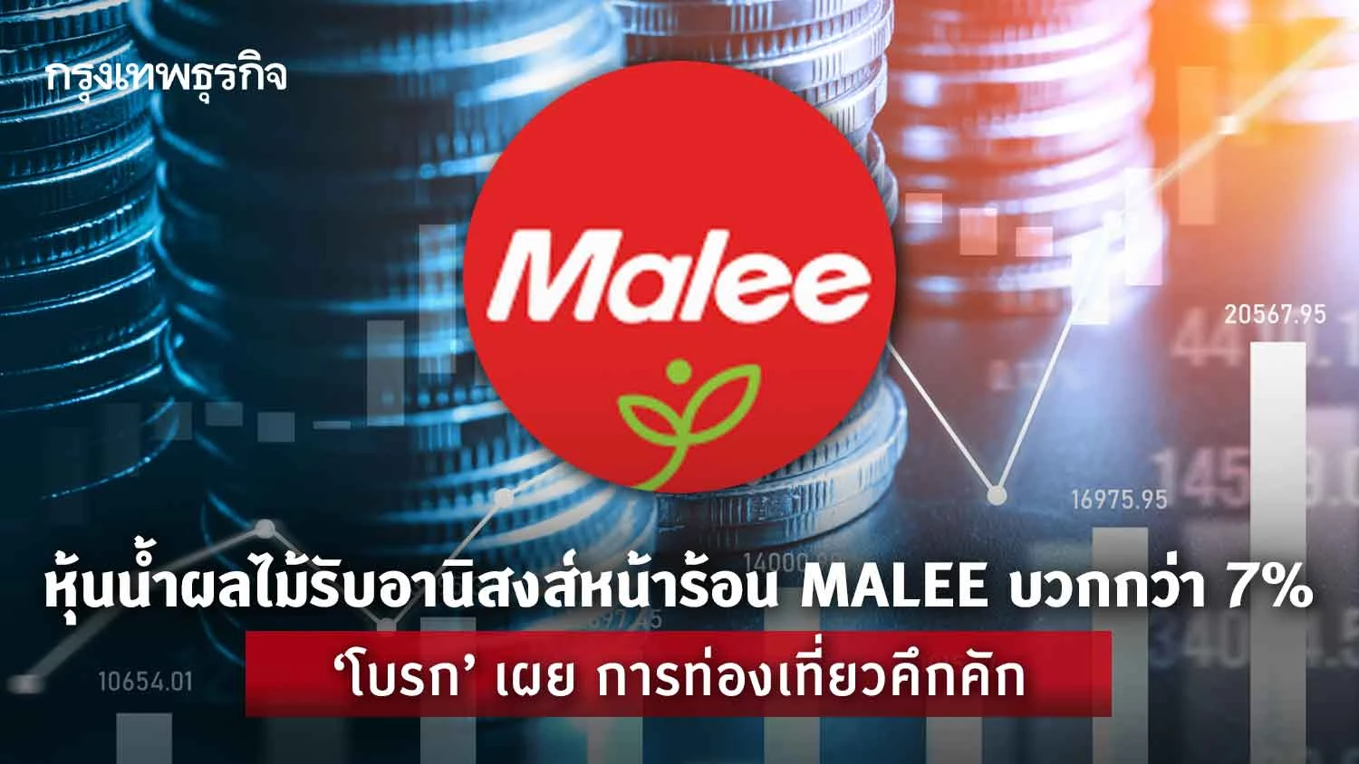 4 หุ้นน้ำผลไม้รับอานิสงส์หน้าร้อน MALEE บวกกว่า 7% ‘โบรก’เผย การท่อง ...
