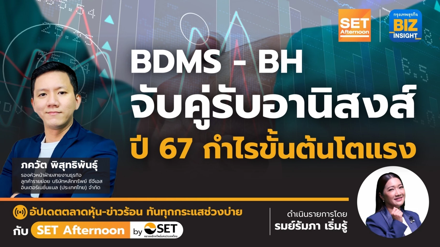 BDMS-BH จับคู่รับอานิสงส์ ปี 67 กำไรขั้นต้นโตแรง l SET Afternoon | 6 มี.ค.67