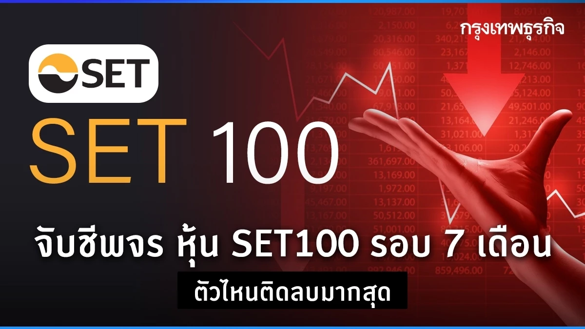 จับชีพจร หุ้น SET100 รอบ 7 เดือน ตัวไหนติดลบมากสุด