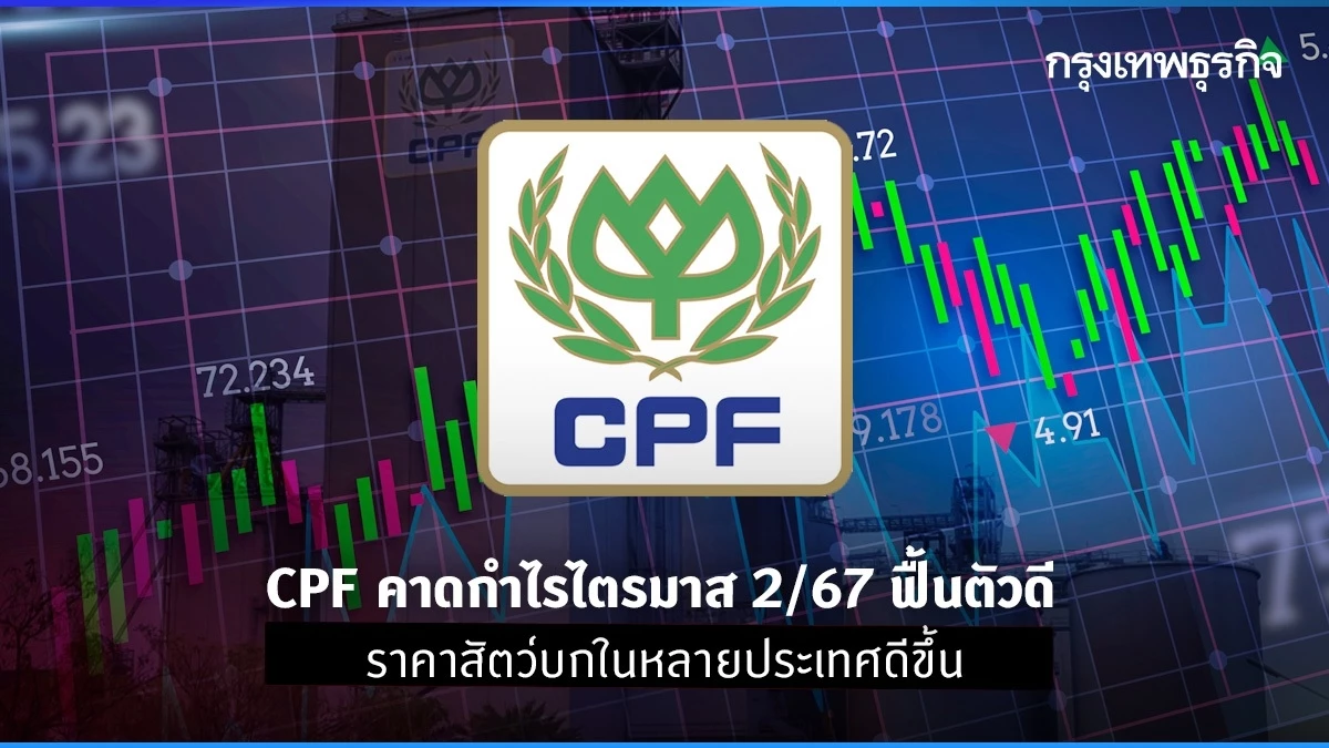 CPF คาดกำไรไตรมาส 2/67 ฟื้นตัวดี ราคาสัตว์บกในหลายประเทศดีขึ้น