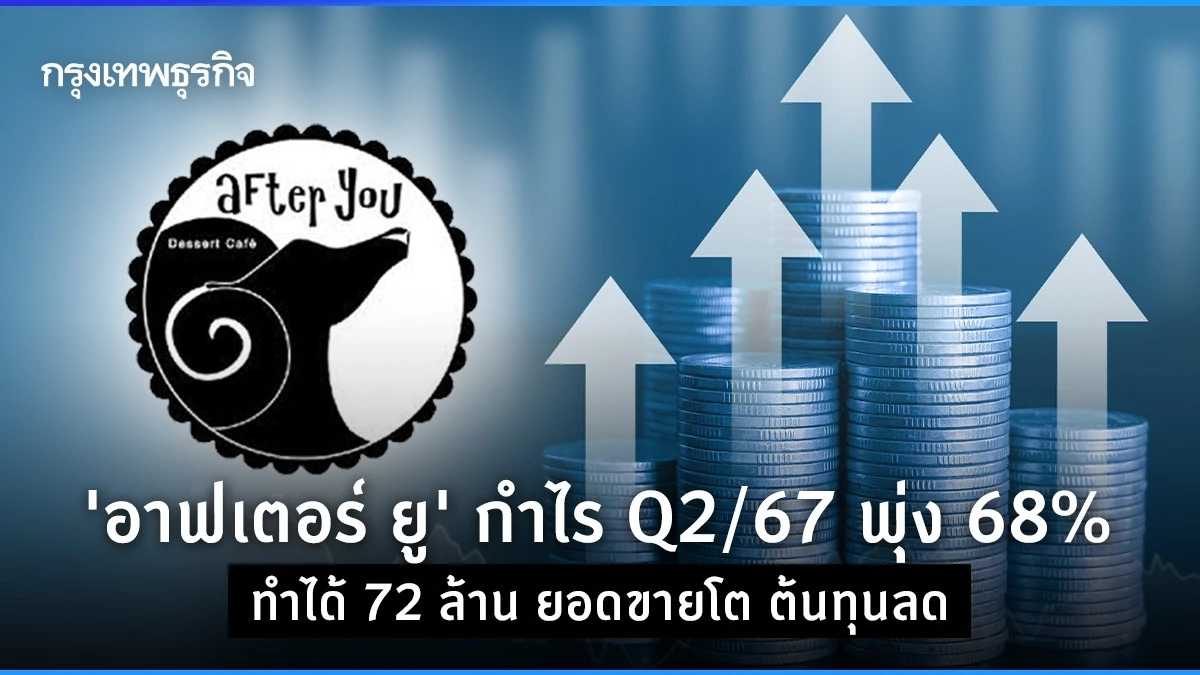 AU กำไร Q2/67 พุ่ง 68% ก.ย.นี้ผุด After You แห่งแรกที่กัมพูชา