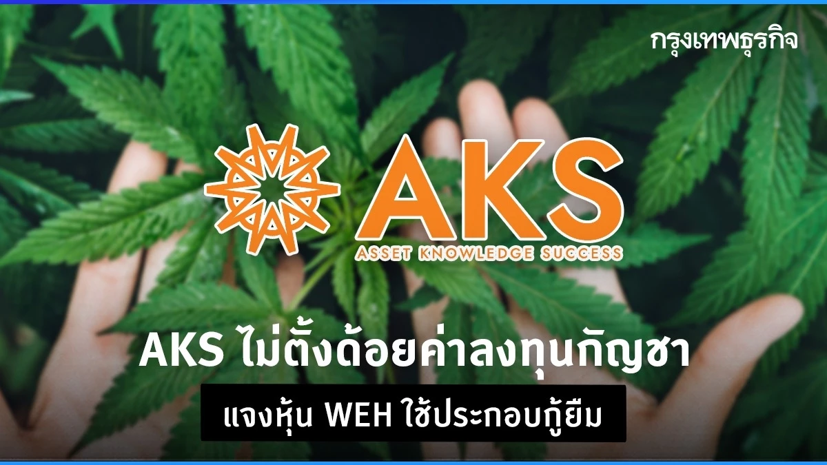 AKS ไม่ตั้งด้อยค่าลงทุนกัญชาเหตุยังอยู่ช่วงทดลอง