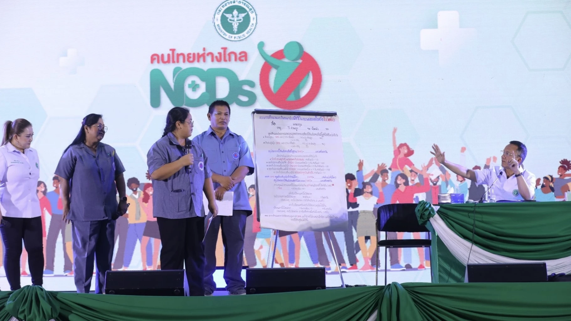 สมศักดิ์ เดินสาย ปลุกคนไทย ห่างไกล NCDs สอน อสม.นับคาร์บ