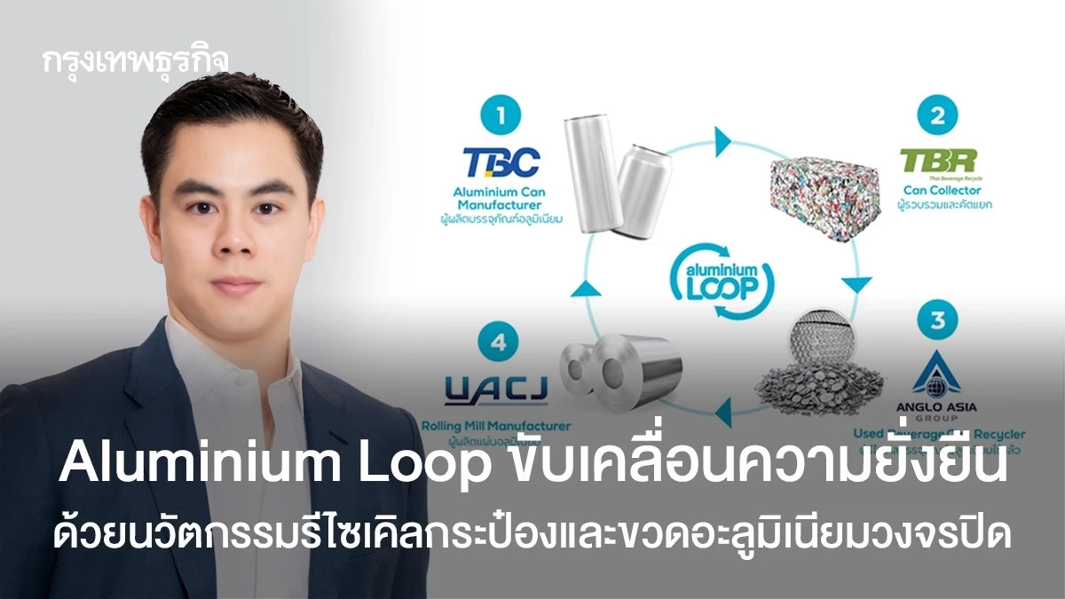 Aluminium Loop ขับเคลื่อนความยั่งยืน ด้วยนวัตกรรมรีไซเคิลกระป๋องและขวดอะลูมิเนียมวงจรปิด